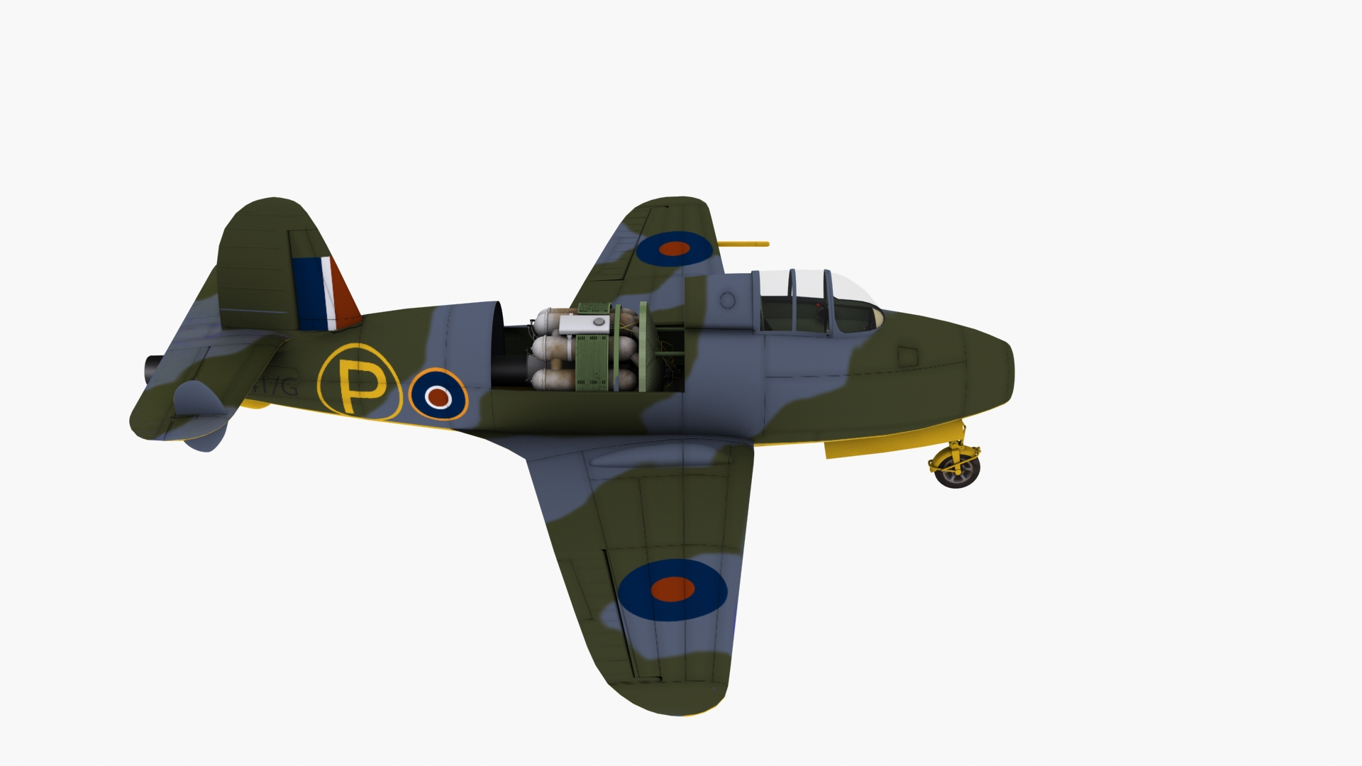 Gloster E28-39 Pioneer Jet Prototype 3rd Paint Scheme 3D Model ...