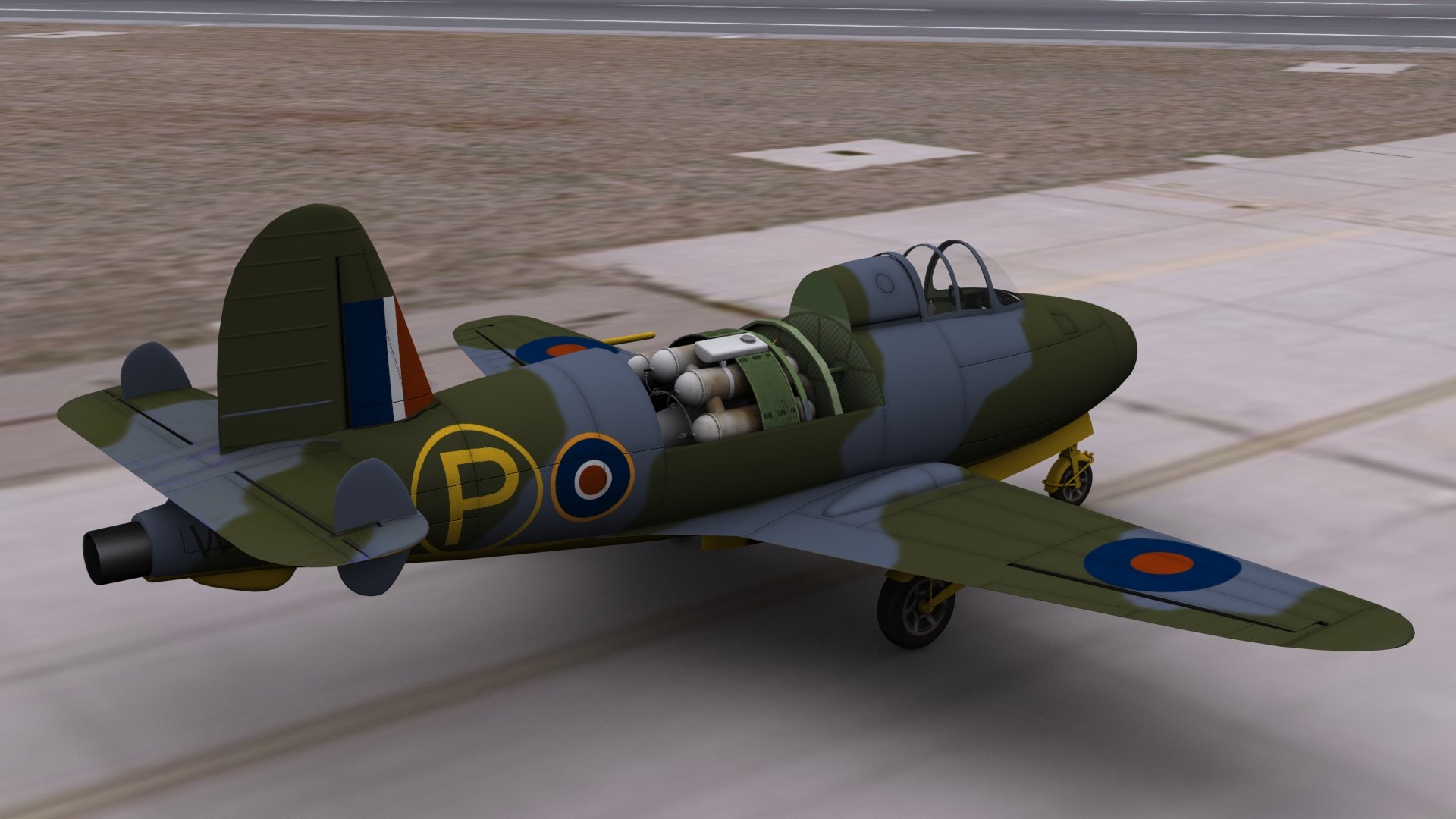 Gloster E28-39 Pioneer Jet Prototype 3rd Paint Scheme 3D Model ...
