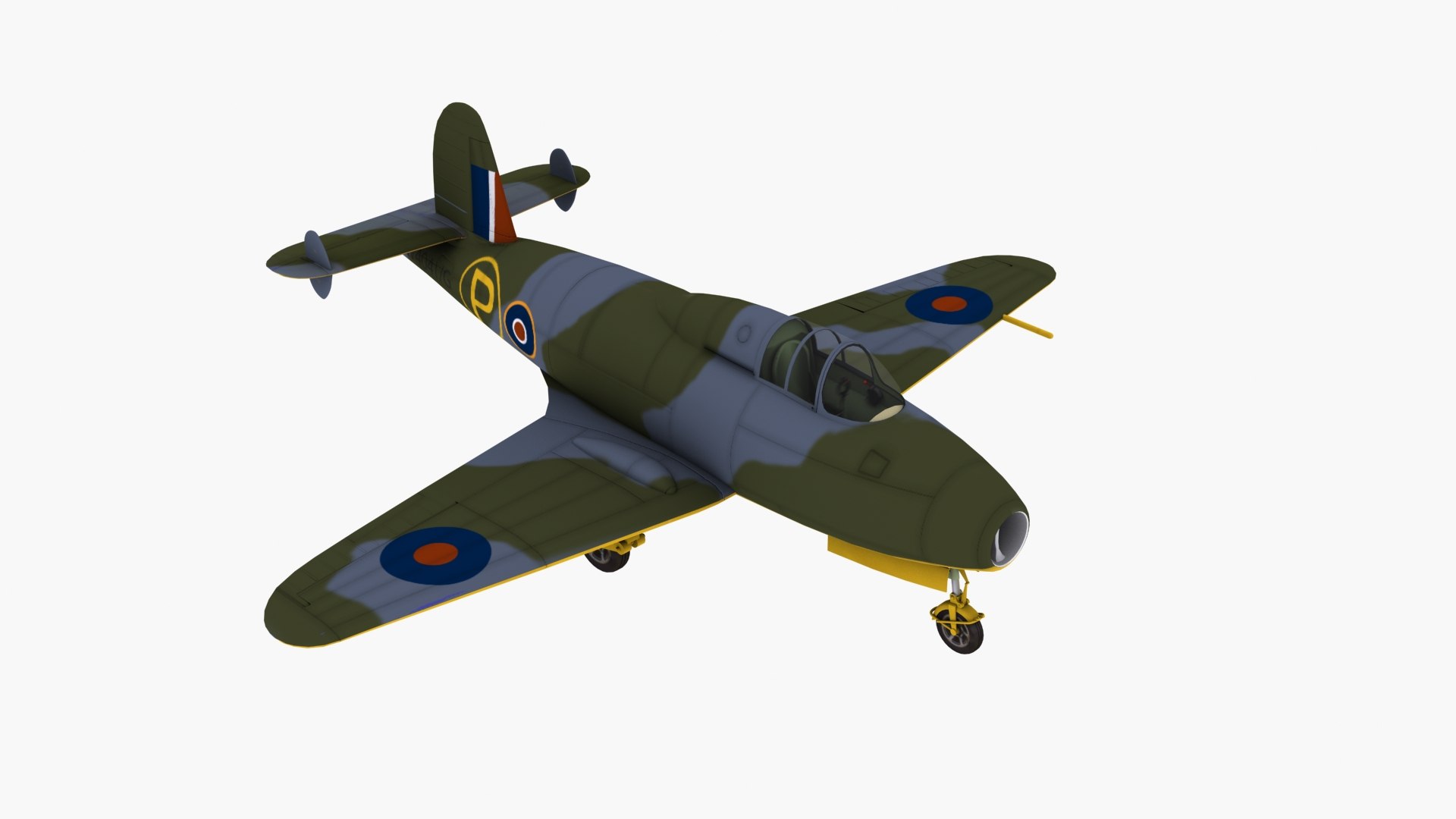 Gloster E28-39 Pioneer Jet Prototype 3rd Paint Scheme 3D Model ...