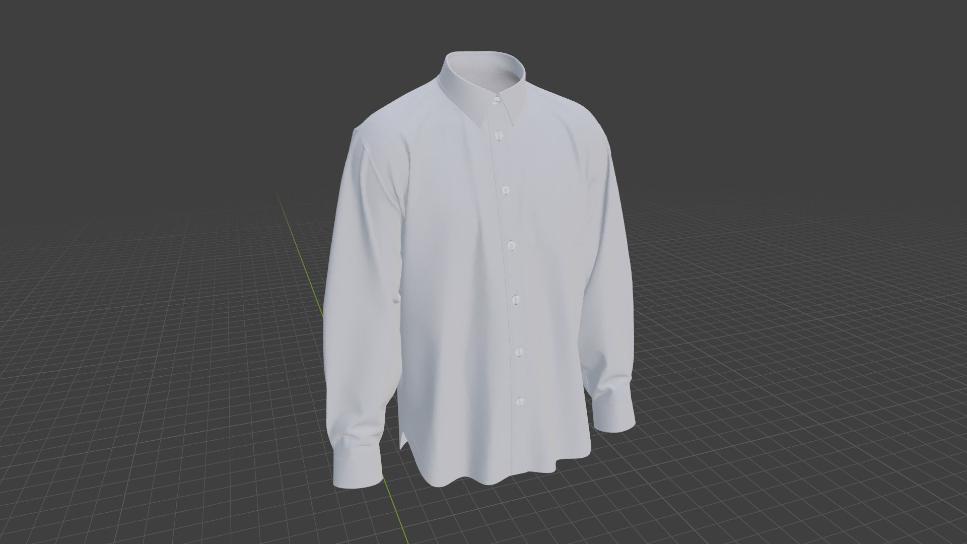 3D Model Classic Shirt - Easy Fit - TurboSquid 1894074