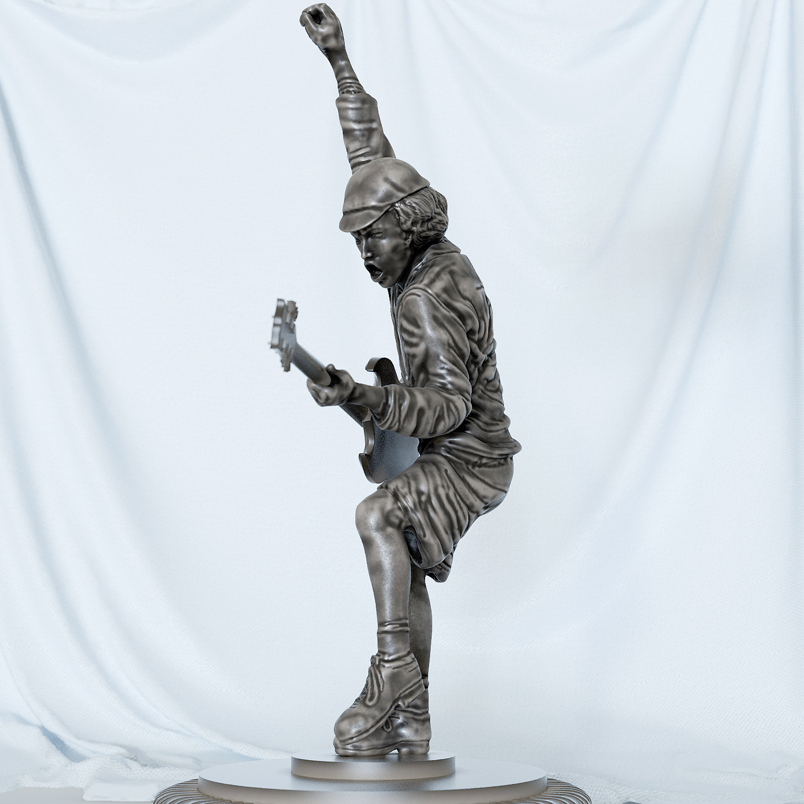 3d model stiff upper lip sculpture