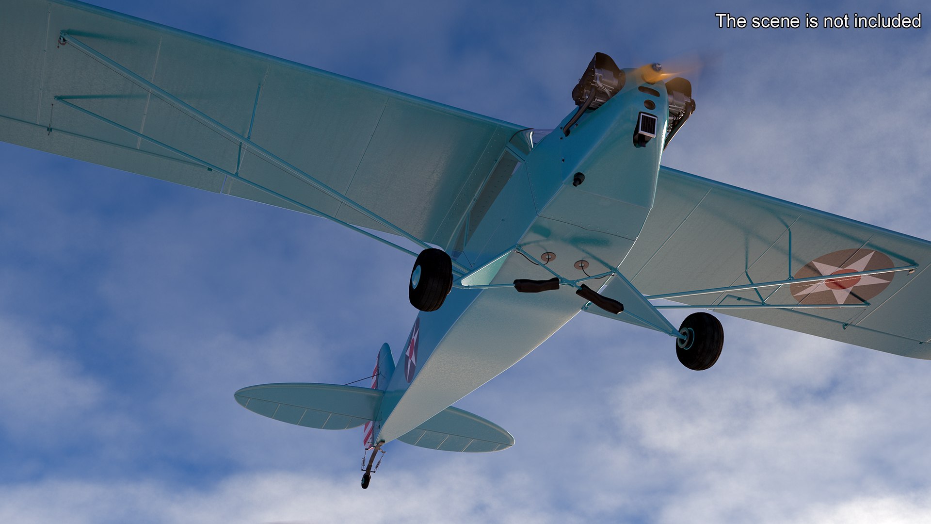 Monoplane Aircraft Piper J-3 Rigged Model - TurboSquid 2217893