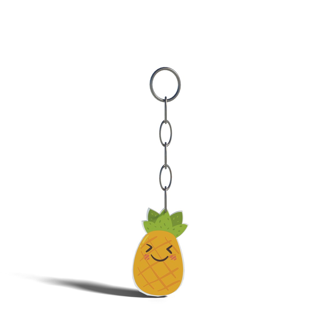 Pineapple Keychain model - TurboSquid 2093408