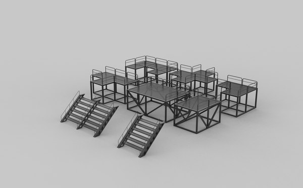 modelo 3d Modelo 3D de plataforma modular - TurboSquid 2340467