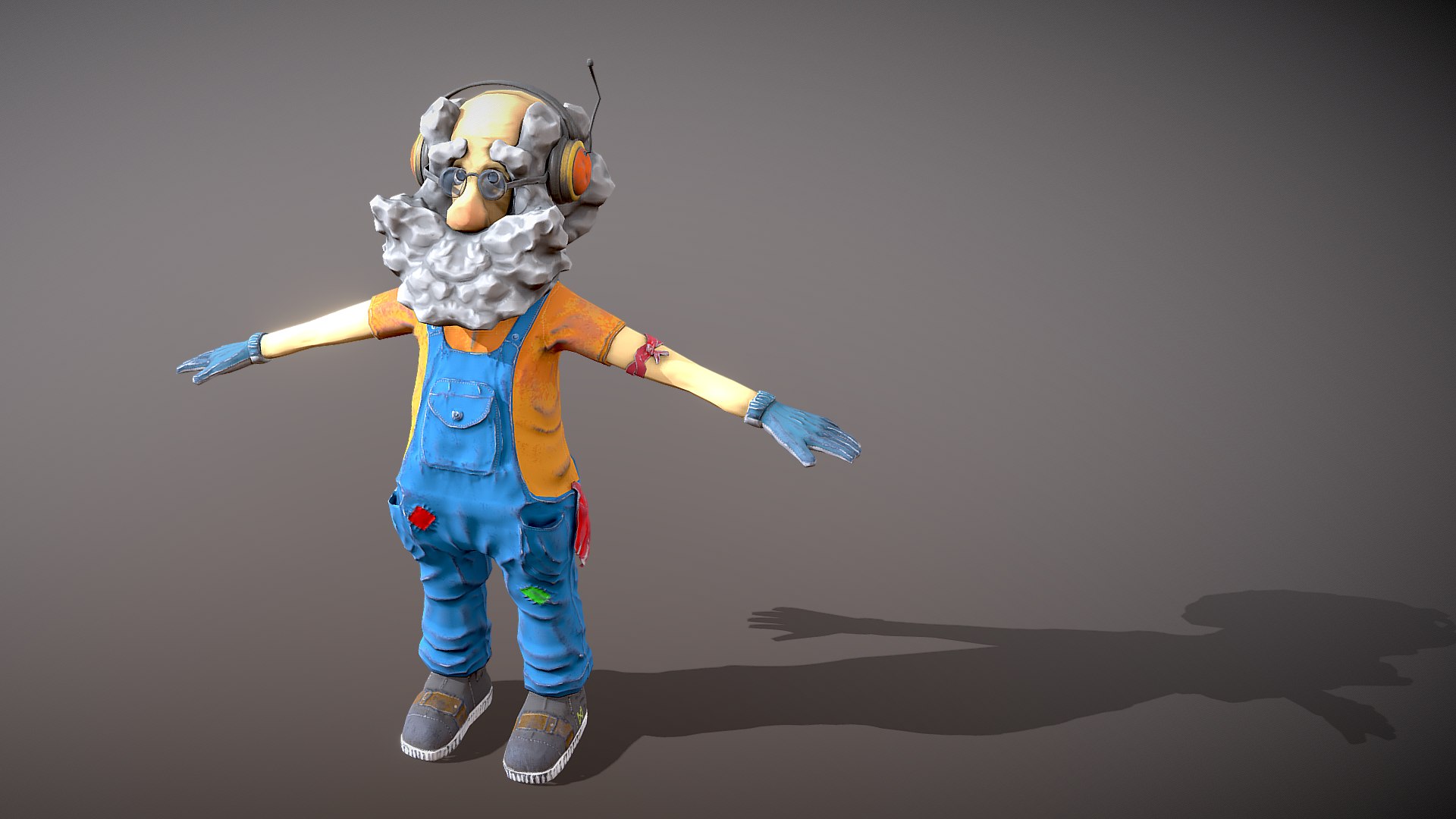 Stylized OldMan Worker Model - TurboSquid 2211731
