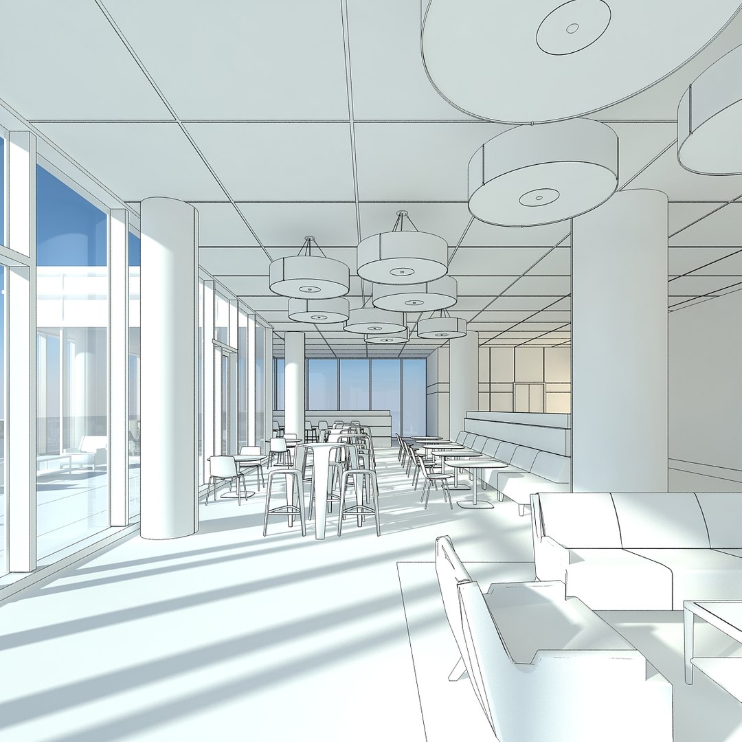 Bar Lounge 3d Model