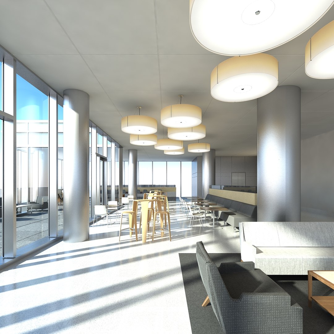Bar Lounge 3d Model