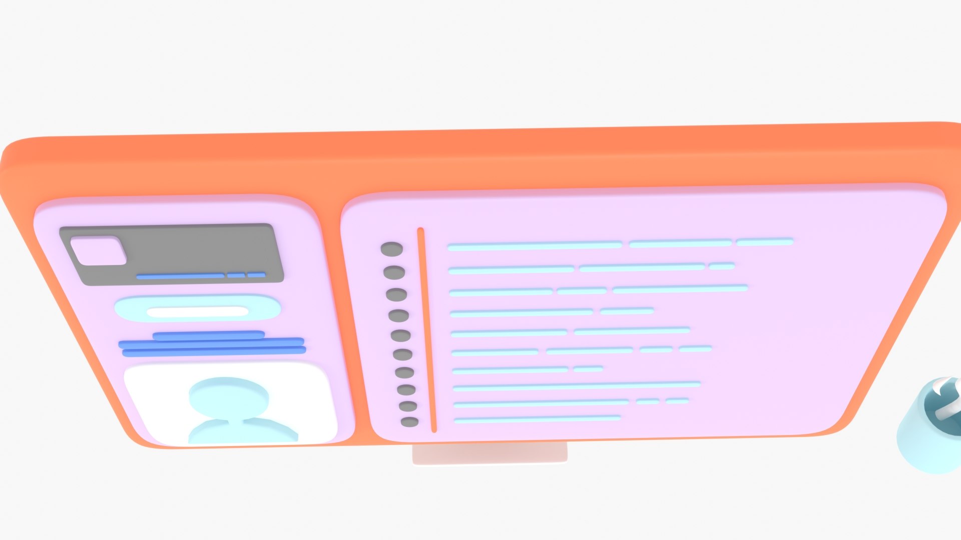 3D Illustration Website Design Monitor Model - TurboSquid 1845366