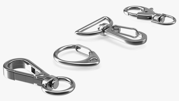 3D Metal Claw Clasp Silver Set - TurboSquid 1820861