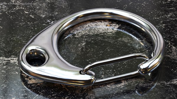 3D Metal Claw Clasp Silver Set - TurboSquid 1820861