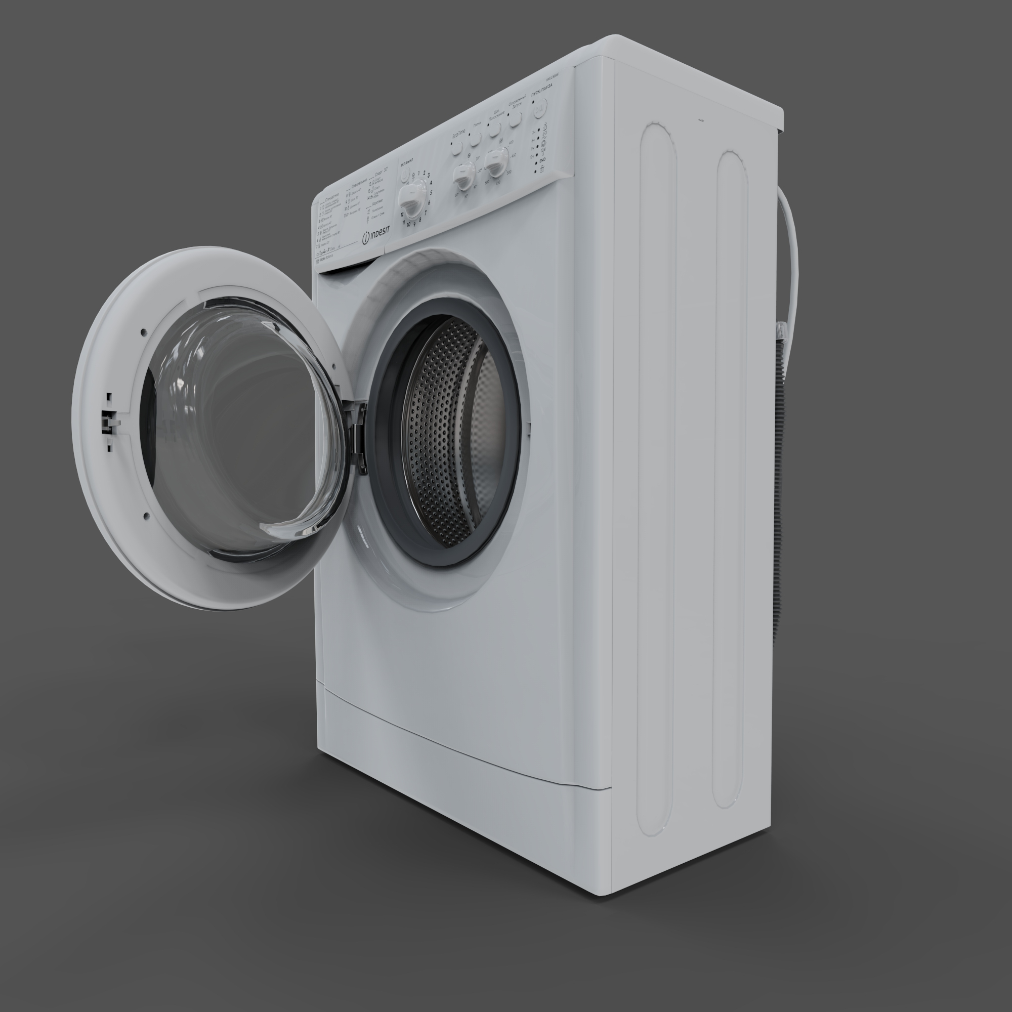 3D washing machine Indesit IWUC40851 - TurboSquid 1923320