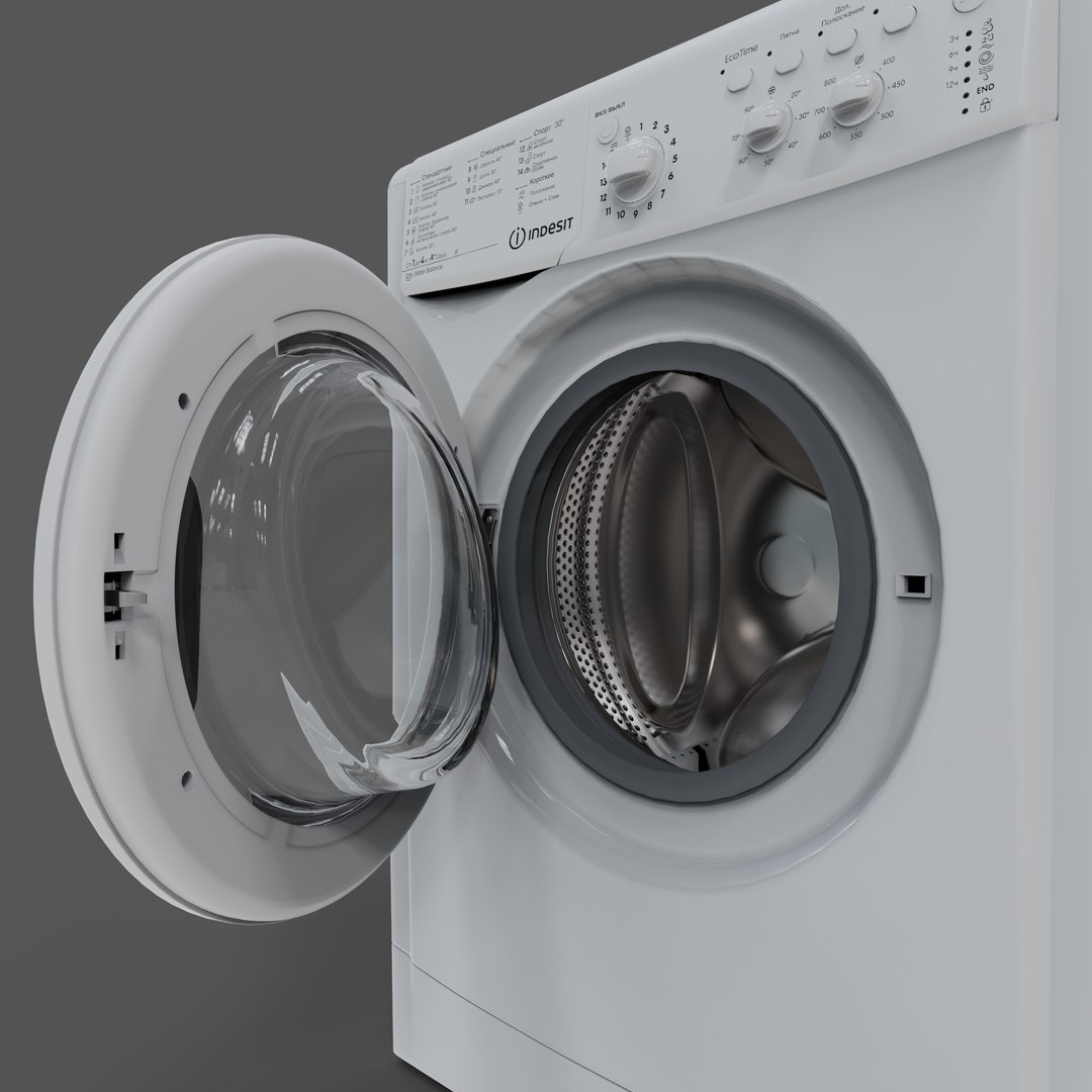 3D Washing Machine Indesit IWUC40851 - TurboSquid 1923320