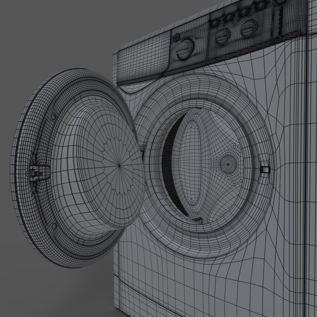 3D washing machine Indesit IWUC40851 - TurboSquid 1923320