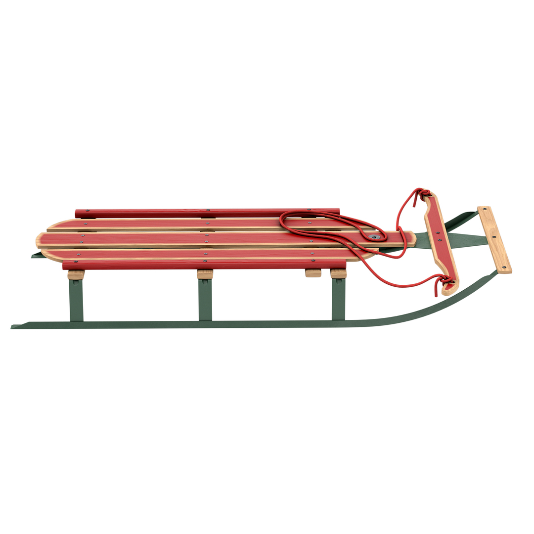 3D Model Wooden Snow Sled - TurboSquid 2323982