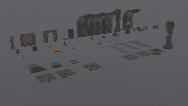 Blender Dungeon Models | TurboSquid