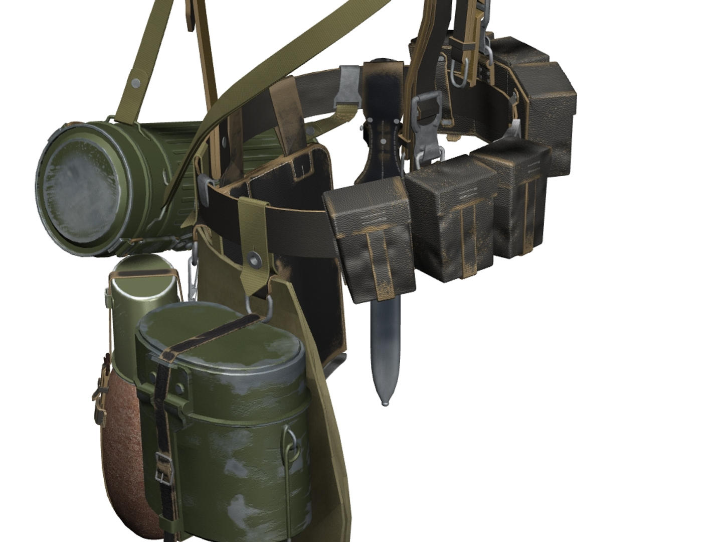 3d Wwii German Y-belt Model