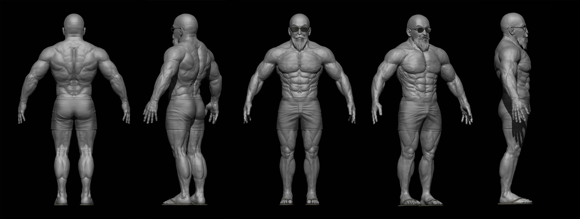 3D Redesign -buff Character- Zbrush - TurboSquid 2421222