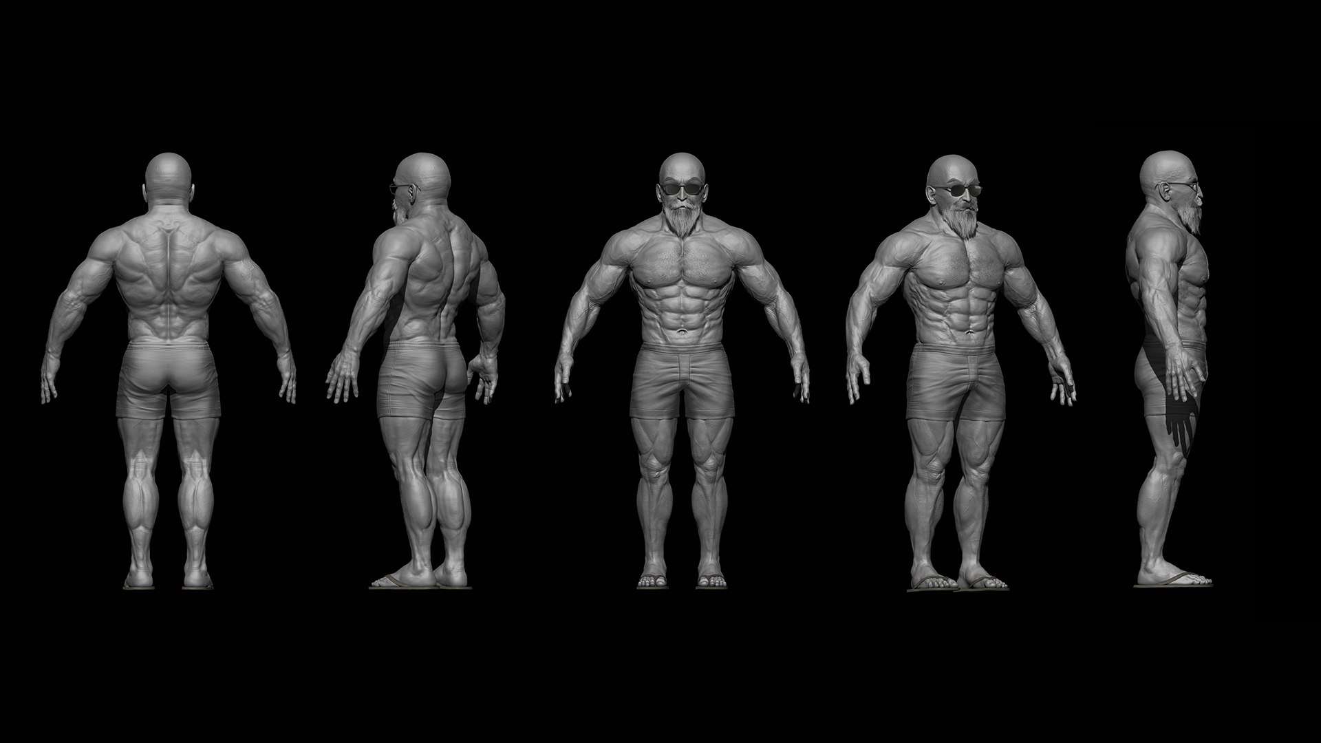3D Redesign -buff Character- Zbrush - TurboSquid 2421222