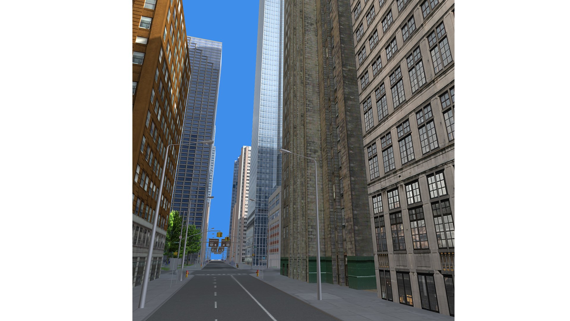 3d City Building Blocks Real Time Model