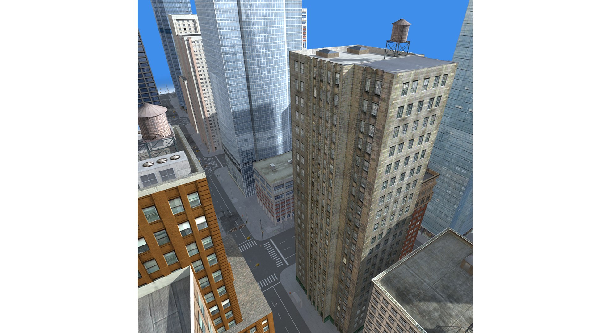 3d City Building Blocks Real Time Model