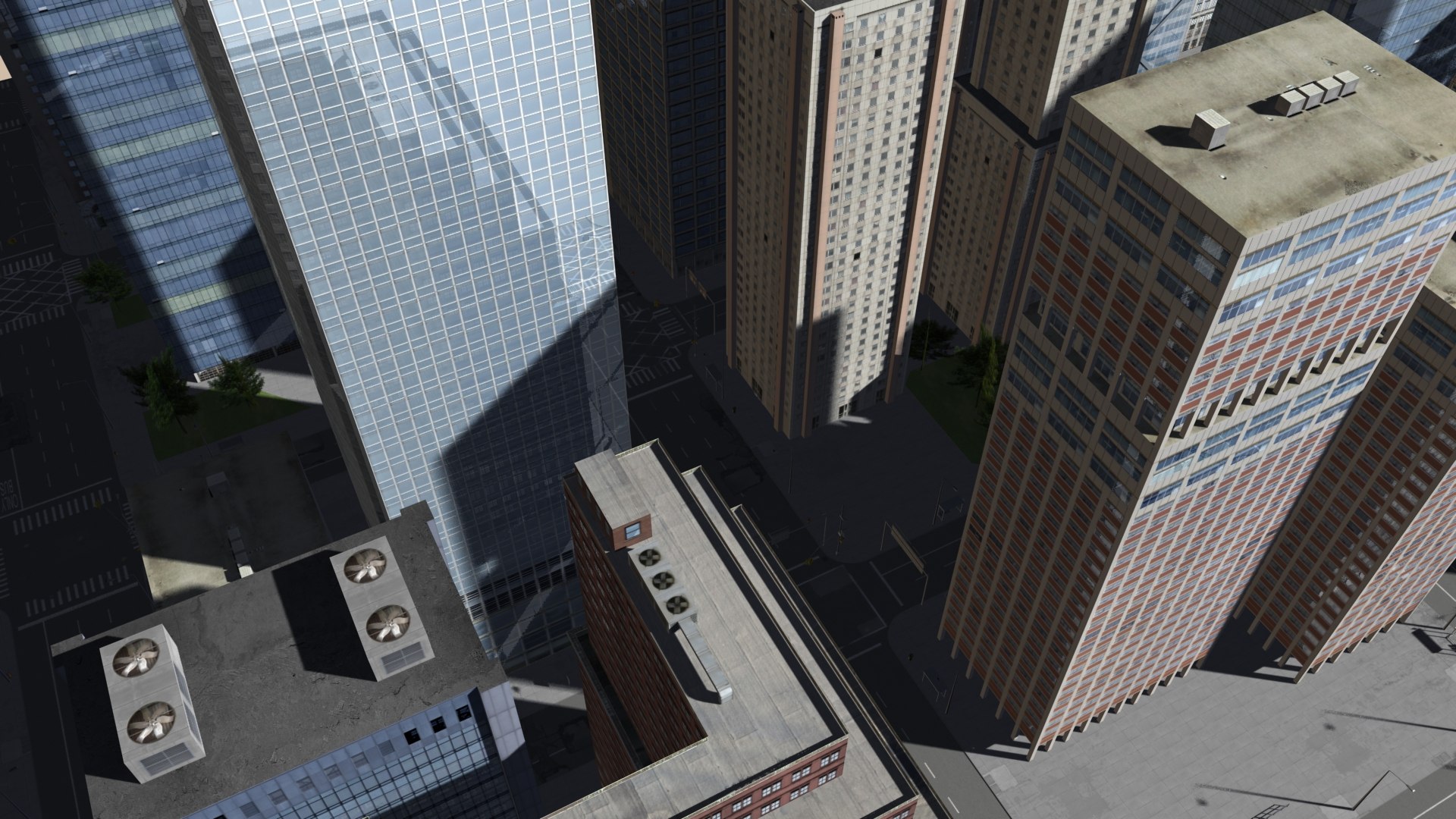 3d City Building Blocks Real Time Model