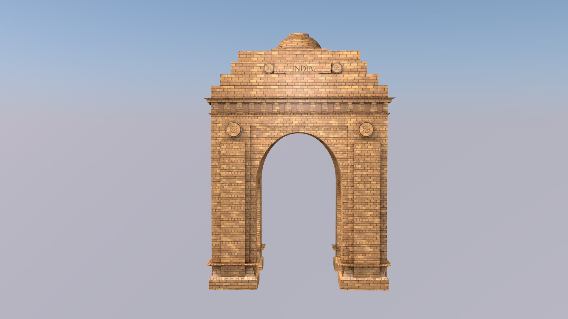 3D India Gate - TurboSquid 1719628