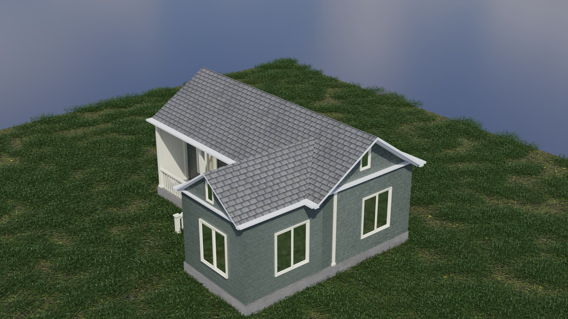3D Simple House 004 Model - TurboSquid 2116165