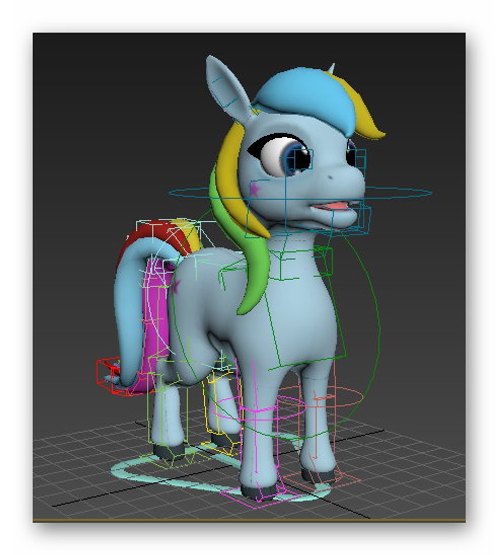 Cartoon Ponies 3D Model - TurboSquid 1679015