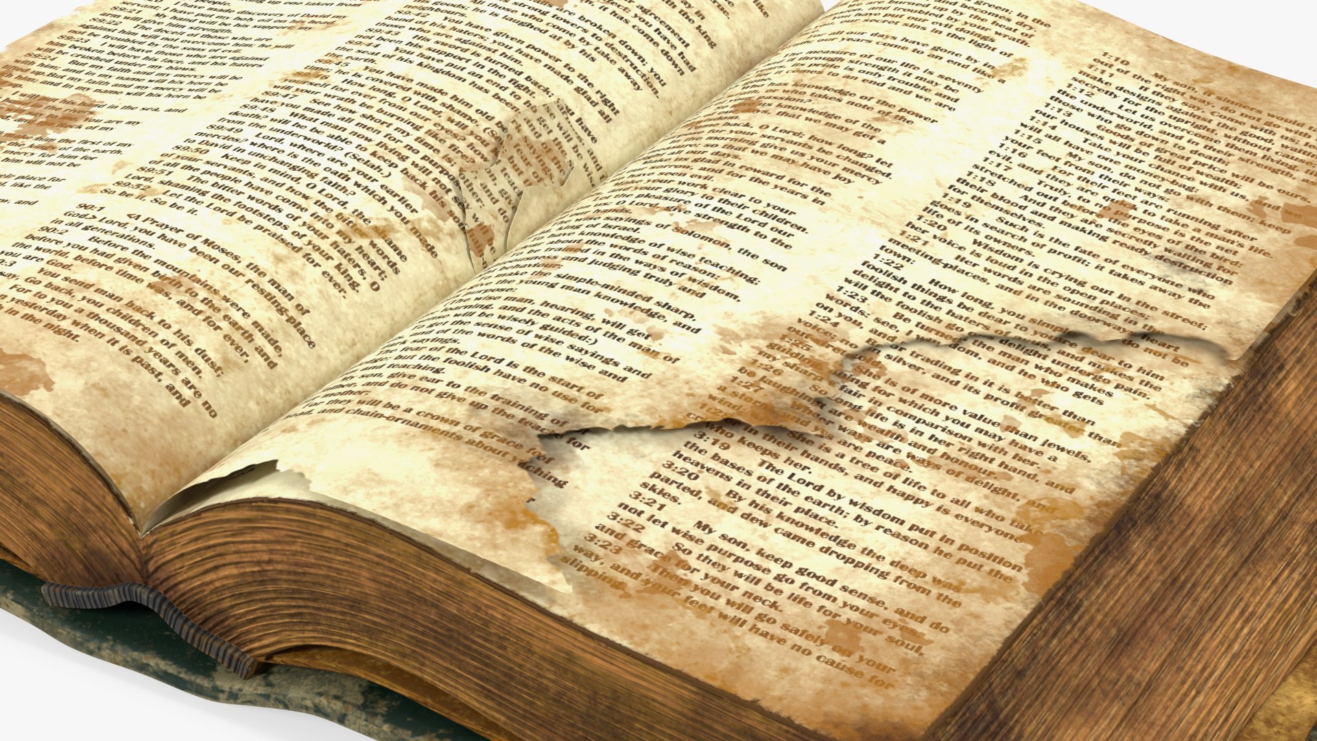 Very Old Open Book 3D Model - TurboSquid 2006157