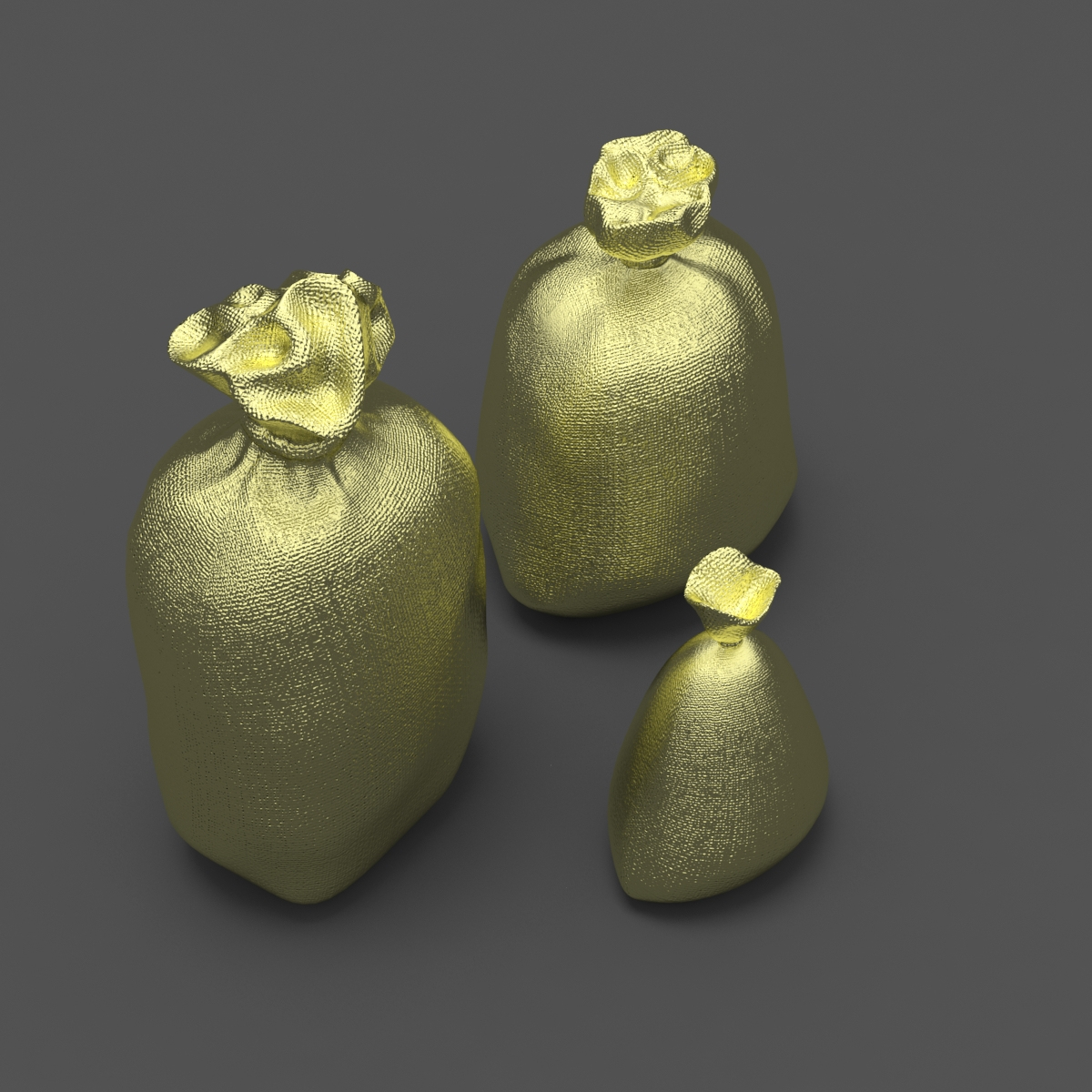 free money sacks 3d model