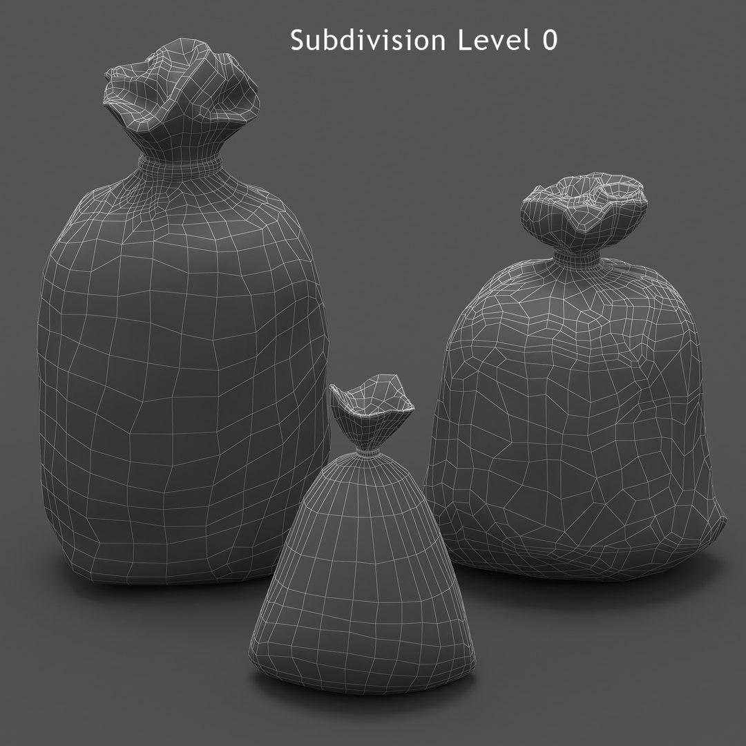 Free Money Sacks 3d Model