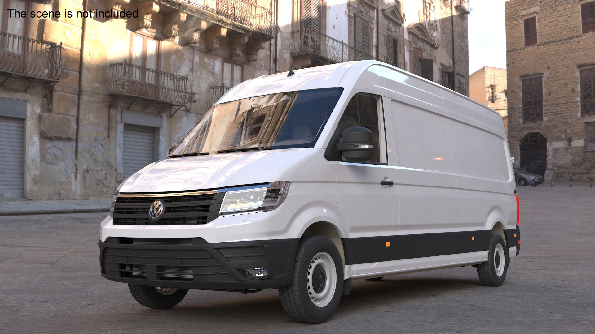 3D Volkswagen Crafter Van 2024 Long White Color Model - TurboSquid 2287871