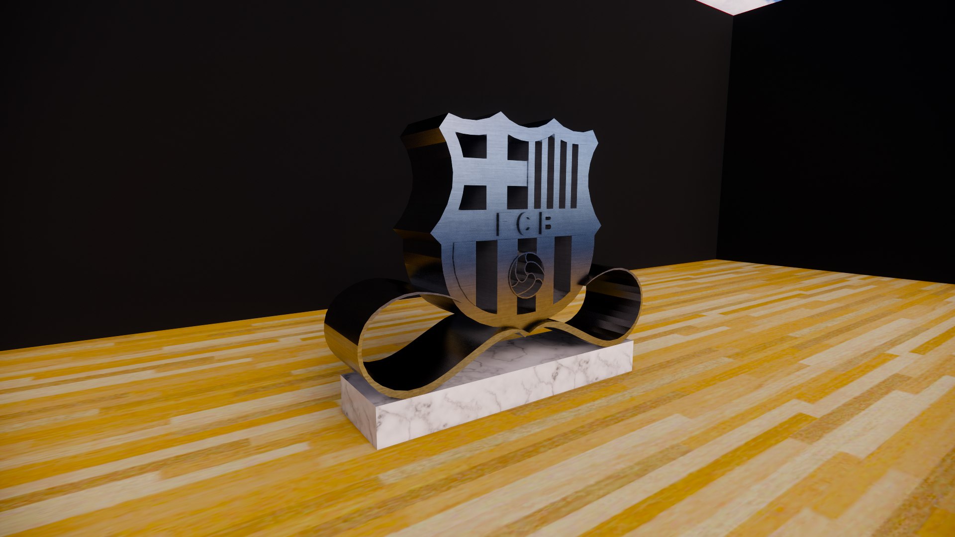 Barcelona FC Football Decoration Plate Model - TurboSquid 2195974