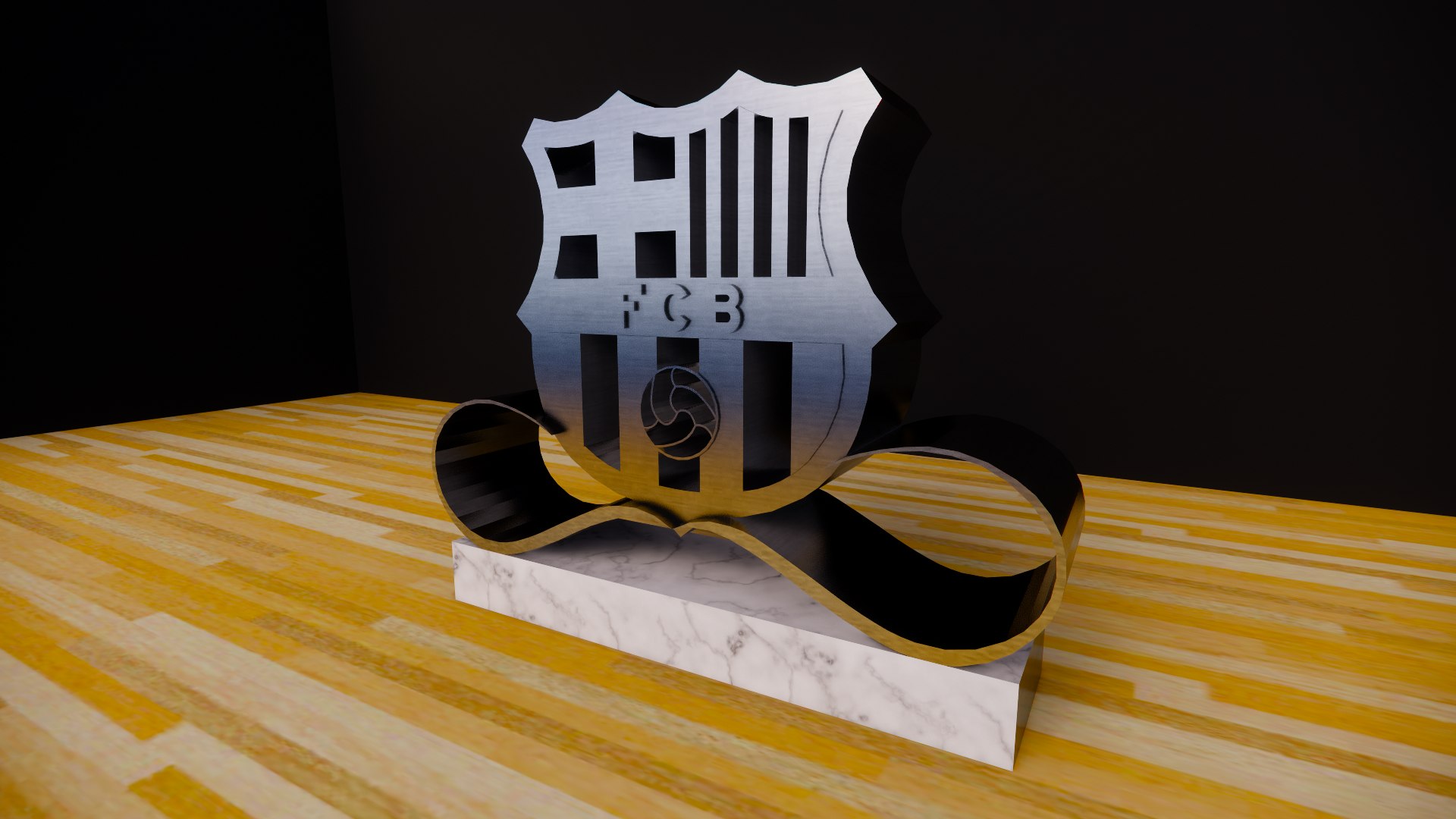 Barcelona FC Football Decoration Plate Model - TurboSquid 2195974