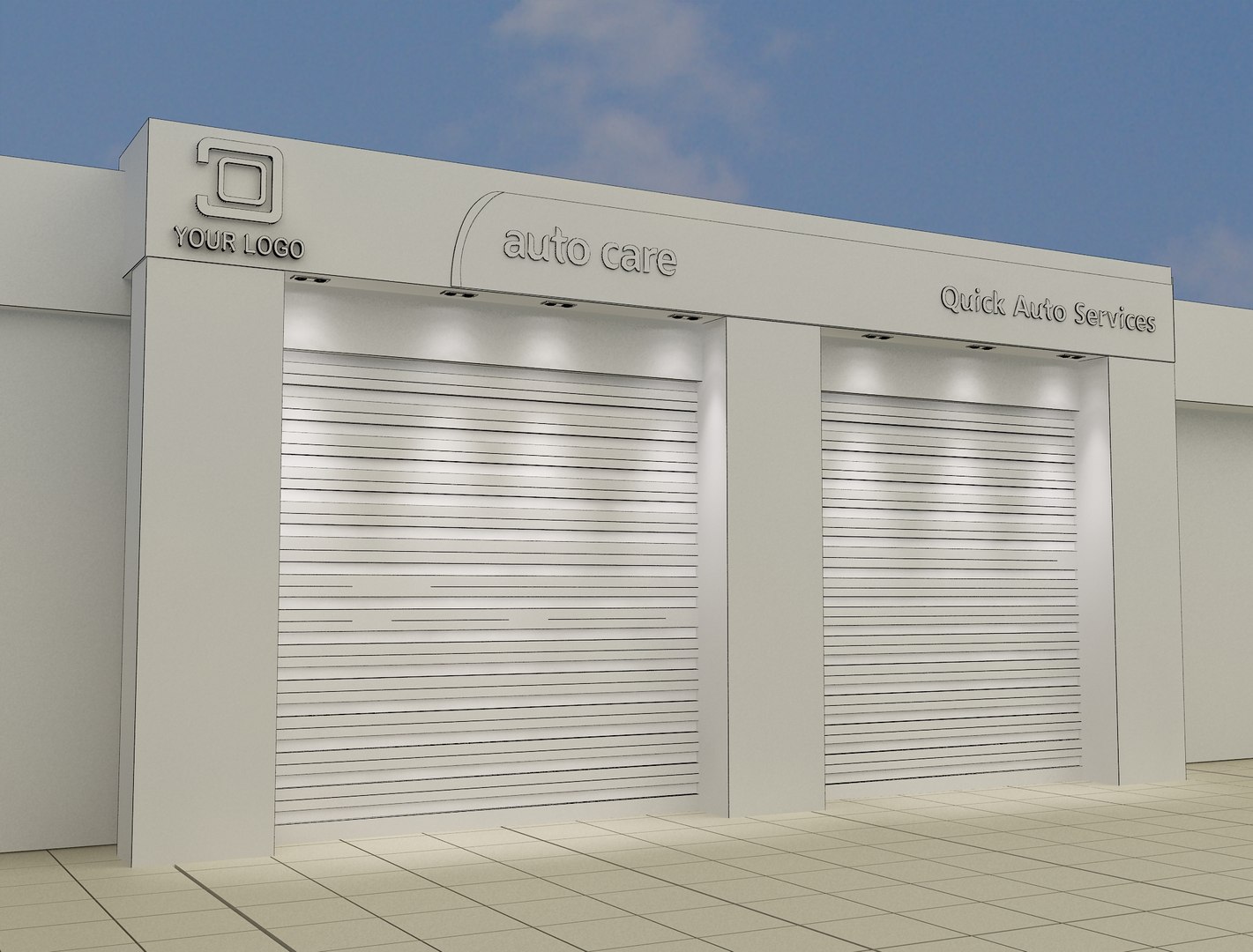 3D Car Service Entrance Logo Sign A615e - TurboSquid 1913536
