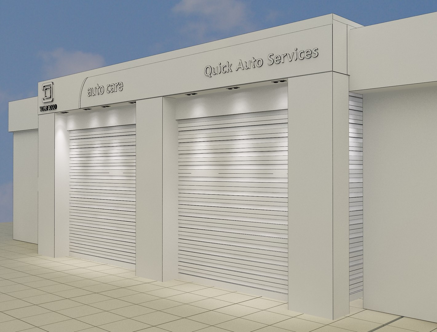 3D Car Service Entrance Logo Sign A615e - TurboSquid 1913536