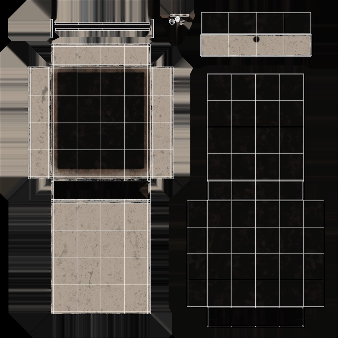 3d model old cash register