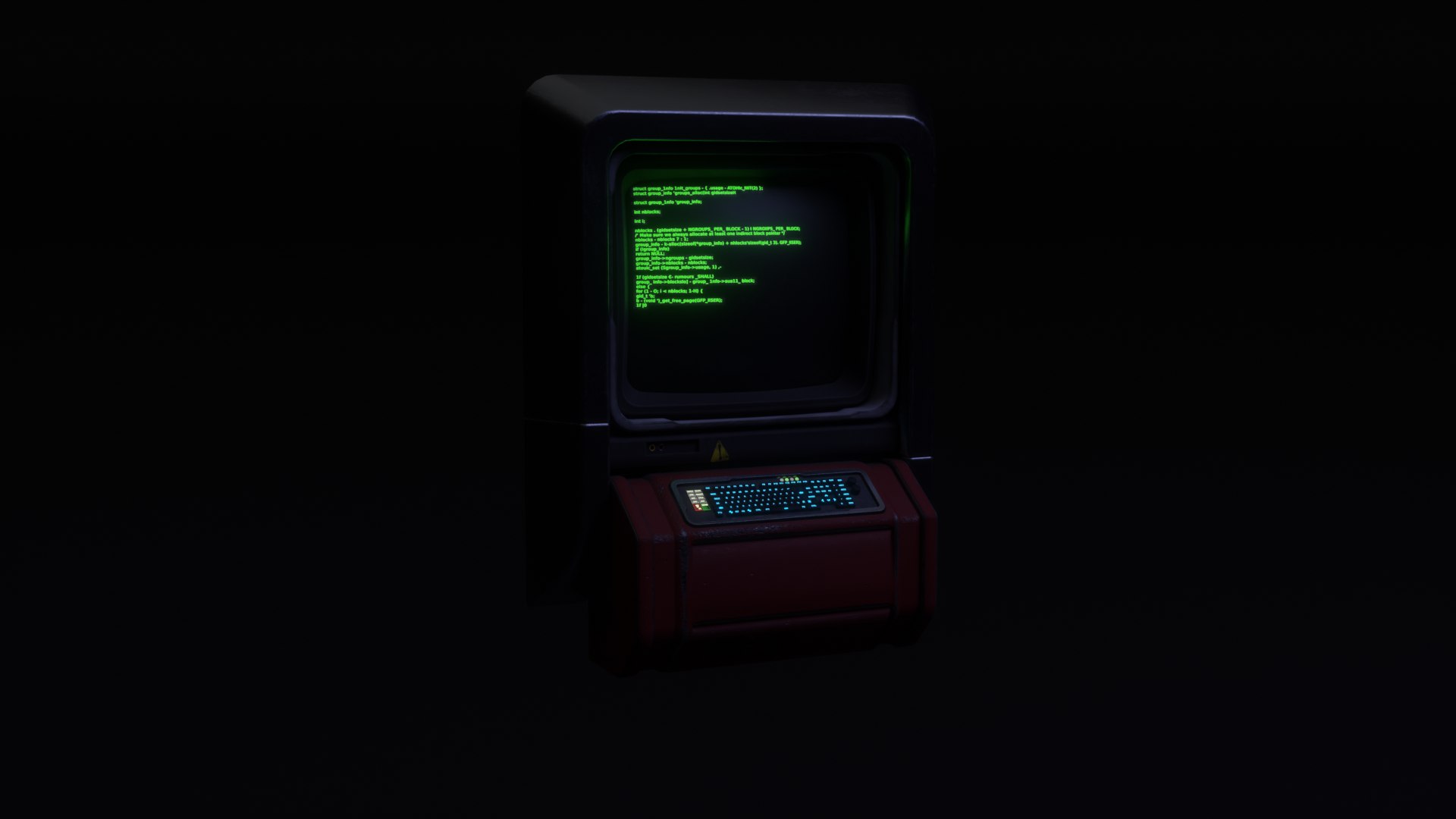 3D Sci-Fi Console Computer - TurboSquid 1782765