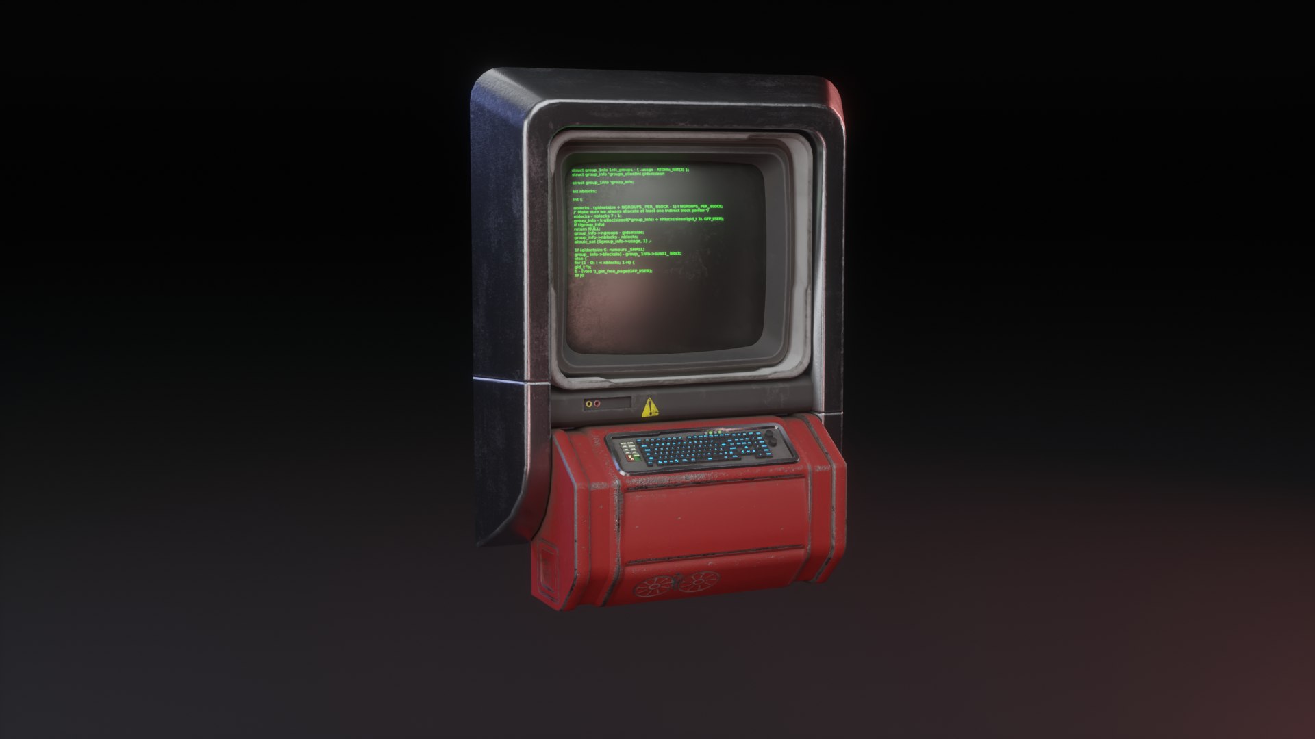 3D Sci-Fi Console Computer - TurboSquid 1782765