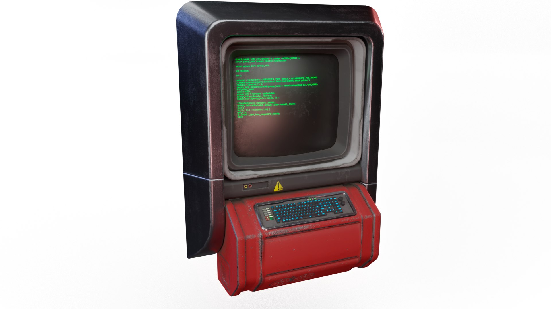 3D Sci-Fi Console Computer - TurboSquid 1782765