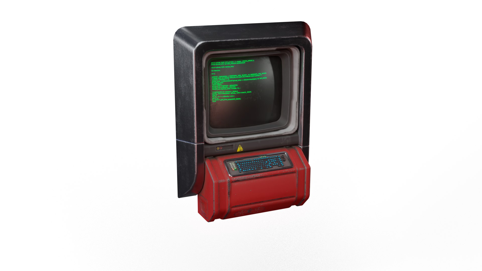 3D Sci-Fi Console Computer - TurboSquid 1782765