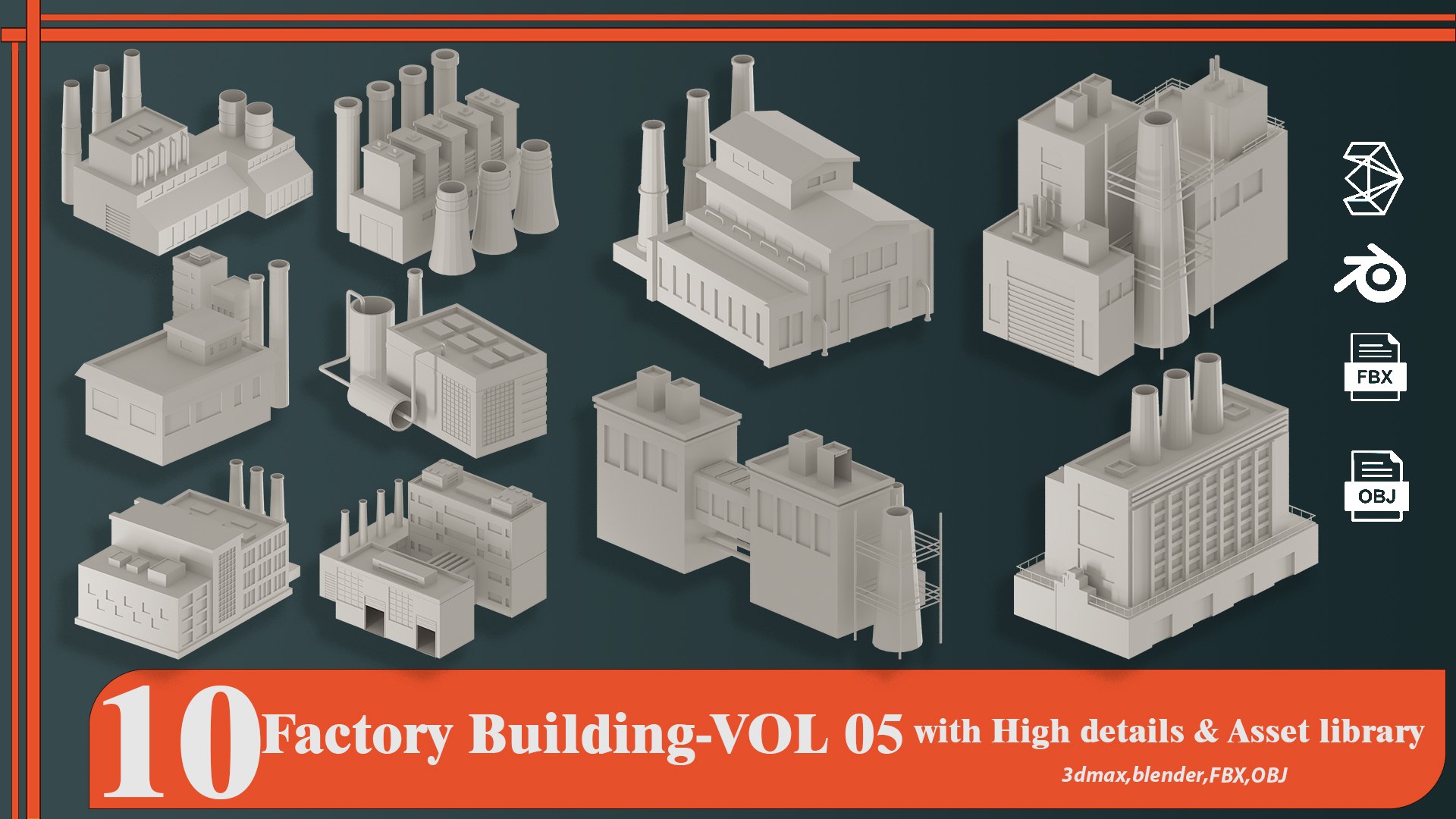 Factory Building VOL-05 3D - TurboSquid 2228361