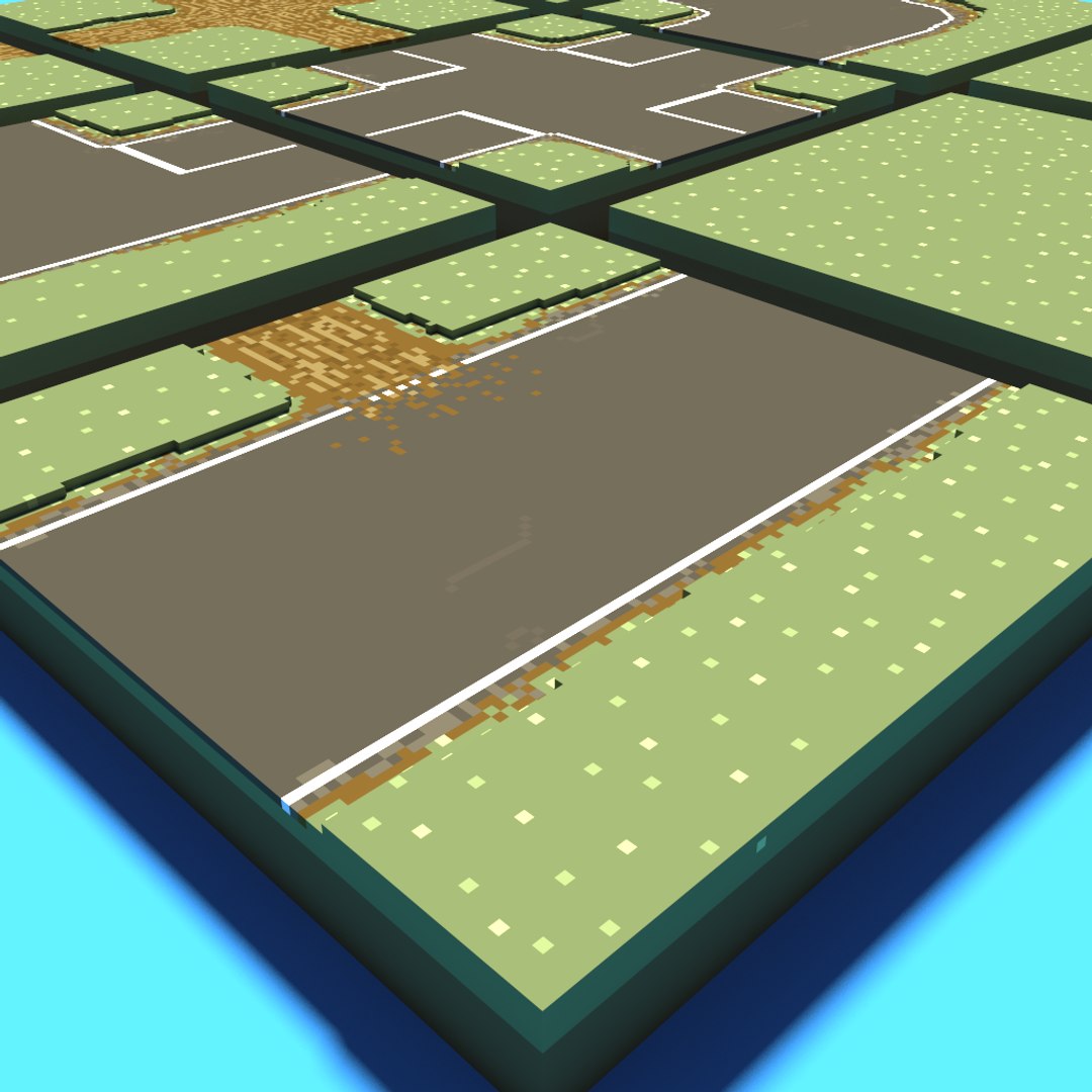 Voxel Tiles Terrain 3D Model - TurboSquid 1381322