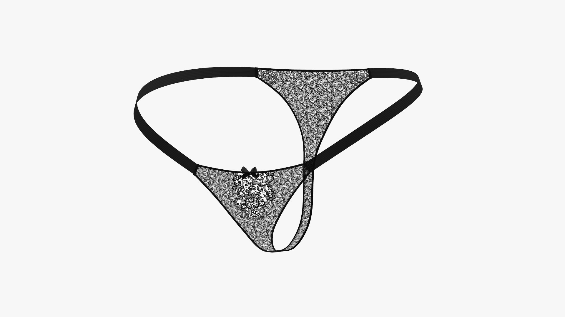 3D Model Sexy String Lingerie - TurboSquid 1773965