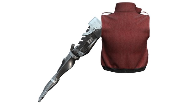 3D Robotic Arm Sleeveless Vest Female Jacket - TurboSquid 2007514