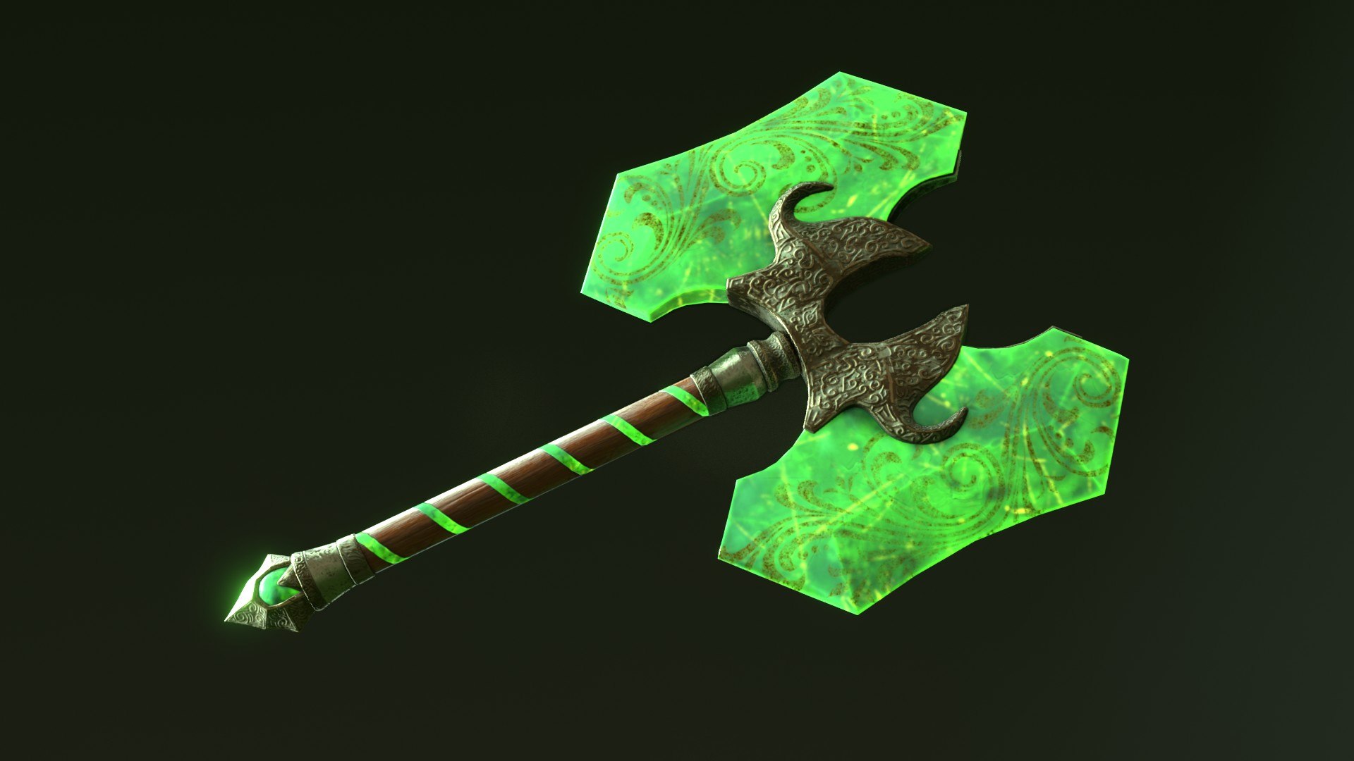Fantasy Jade Weapon Set Model - TurboSquid 1940172