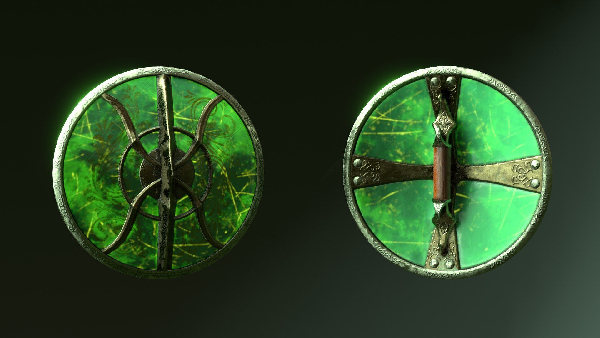 Fantasy Jade Weapon Set Model - TurboSquid 1940172