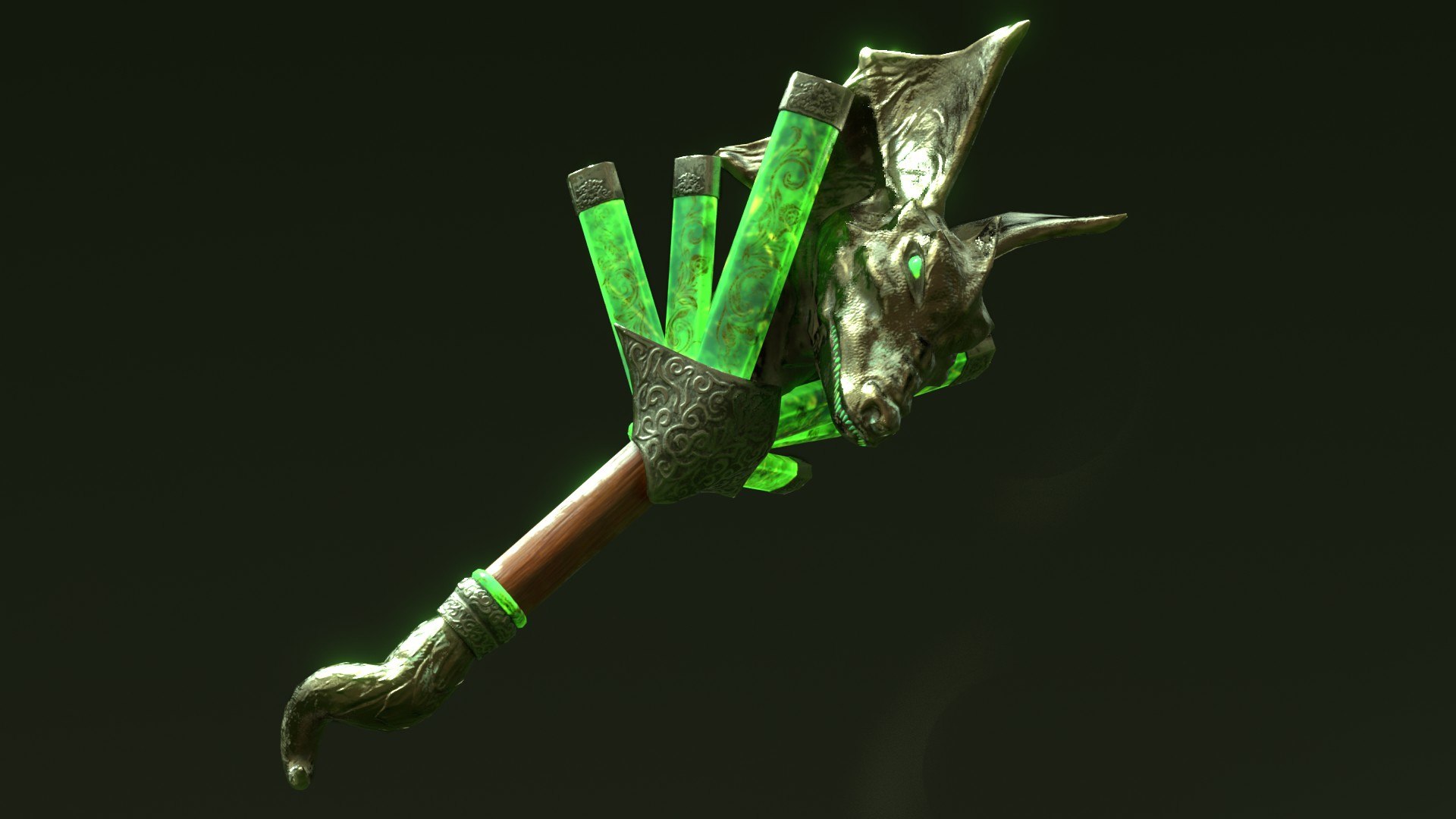 Fantasy Jade Weapon Set Model - TurboSquid 1940172