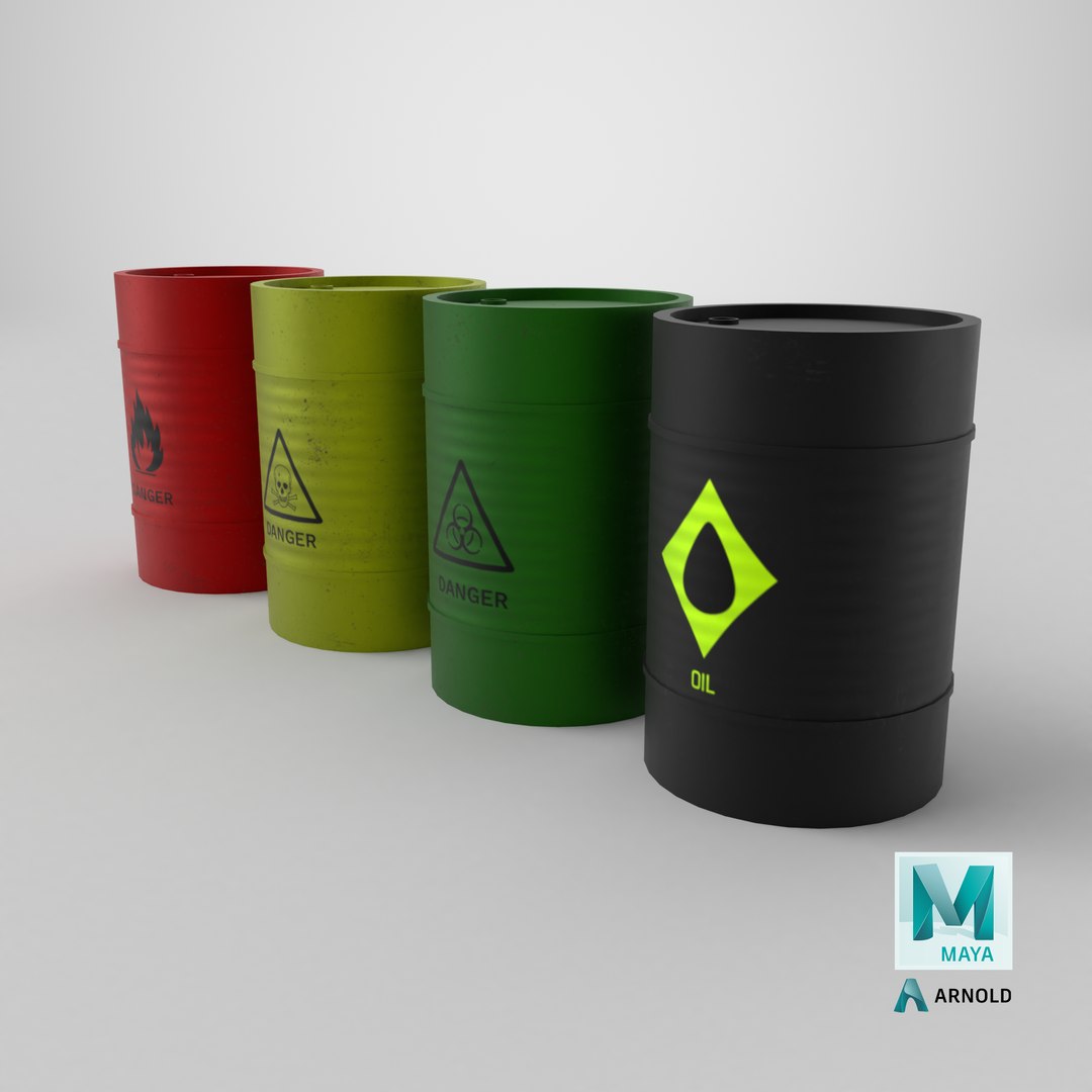 Metal Barrel V2 3D Model - TurboSquid 2507092