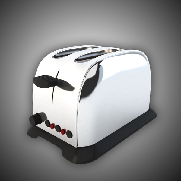 3d model toaster classic kitchen
